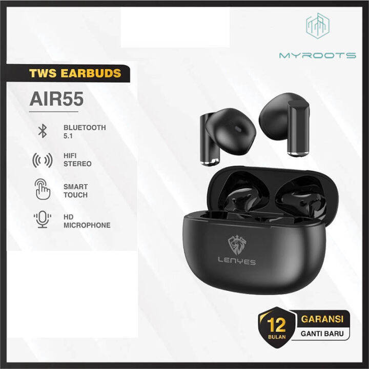 MYROOTS X LENYES Wireless Bluetooth 5.1 Lenyes AIR 55 TWS Earbuds Smart ...