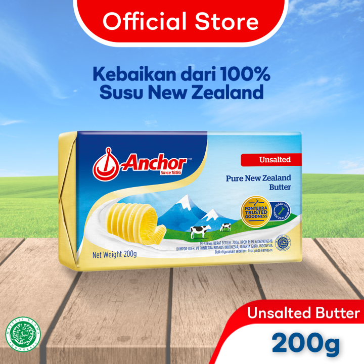 Anchor Mentega (Butter) Unsalted 200g | Lazada Indonesia
