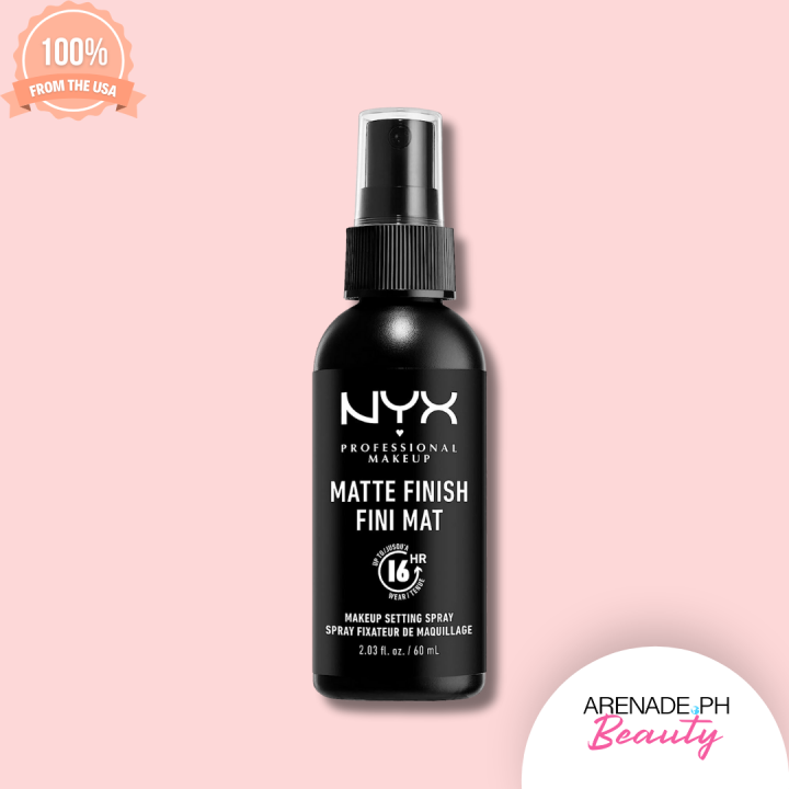 NYX Professional Make Up Finish MakeUp Setting Spary 2.03 fl oz / 60 mL ...