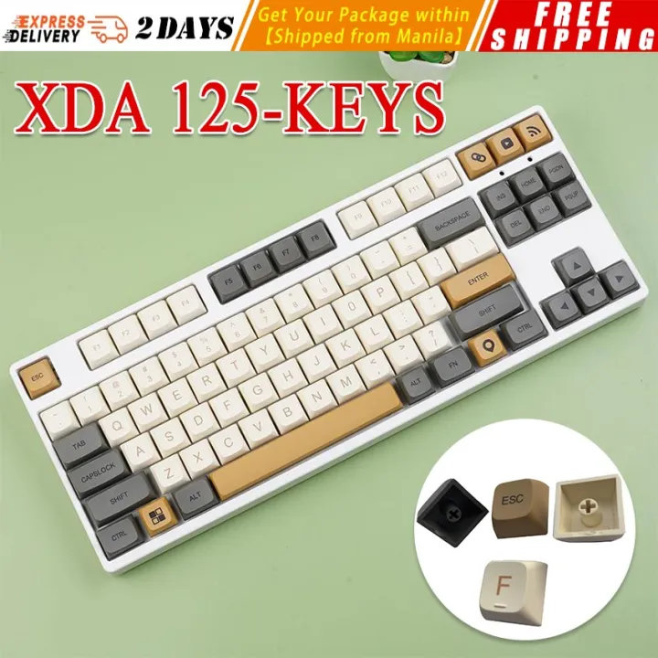 【125 Keys】XDA Height Keycaps Set Mechanical Keyboard Key Caps PBT Dye ...