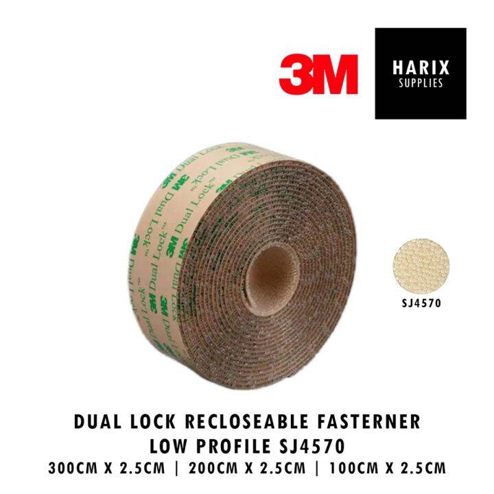 3M Dual Lock Recloseable Fastener Velcro Adhesive Tape Low Profile ...