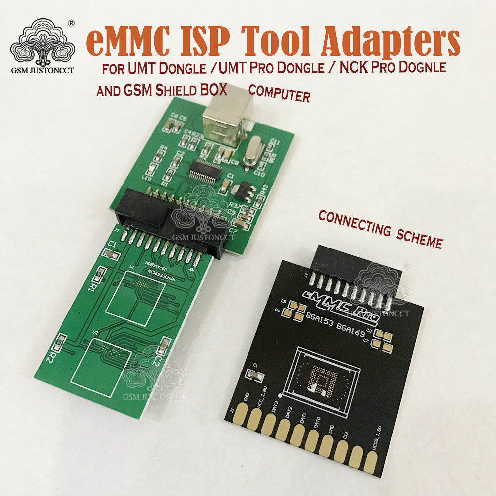ต้นฉบับใหม่ UMt Dongle สุดยอดเครื่องมือหลายที่มี EMMC ISP ฮาร์ดแวร์อะแด ...