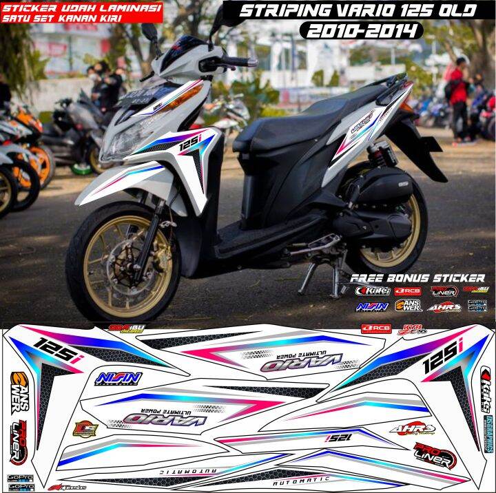 STRIPING HONDA VARIO 125 OLD VARIASI/STRIPING/STICKER VARIAO CONCEPT ...