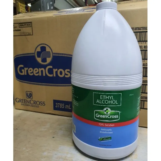GreenCross Alcohol 5in1 Total defense 3785ml Gallon Isopropyl Green cross Ethyl w/ moisturizer ...