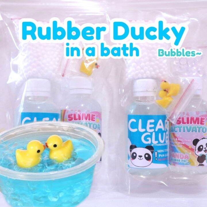 Rubber Duck Bubble Bath Mini Slime Kit by Panda Slimes PH | Lazada PH