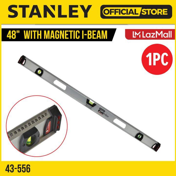 STANLEY 43-556 SPIRIT LEVEL 48" WITH MAGNETIC I-BEAM ( 43556 ) | Lazada