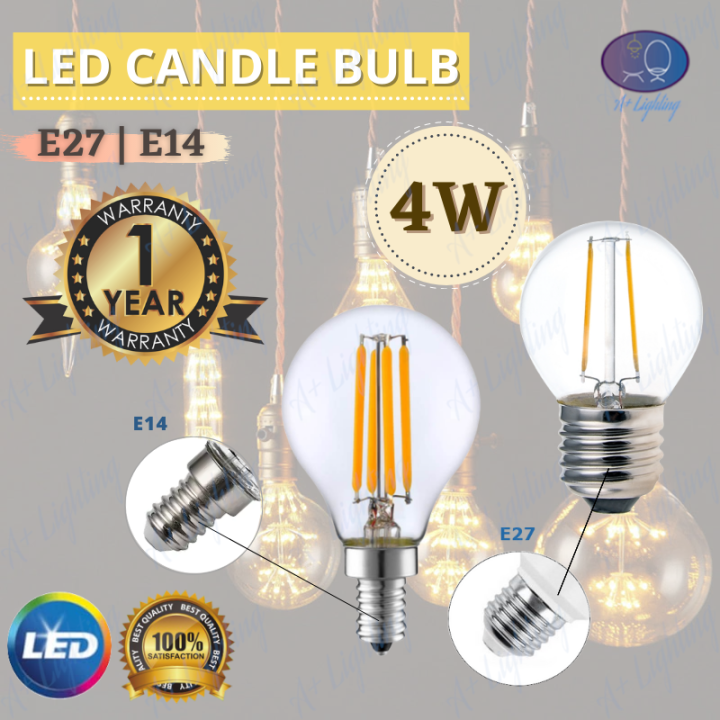 LED G45 EDISON BULB FILAMENT BULB CANDLE BULB 4W E27 E14 PING PONG BULB ...