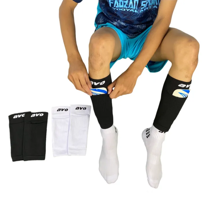 Sarung Deker Shin Guard Olahraga Sepak Bola Futsal Pad Avo Holder ...