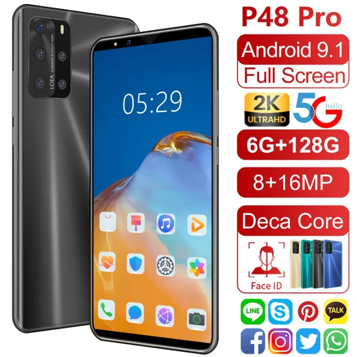 VIVQ 5G Cellphone Sale Original Big Sale 2021 Smartphone p48 pro 6.3 ...