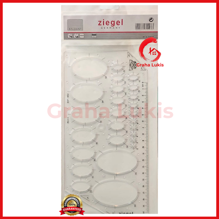 Ziegel Template Elips - Penggaris Oval - Mal Elips | Lazada Indonesia