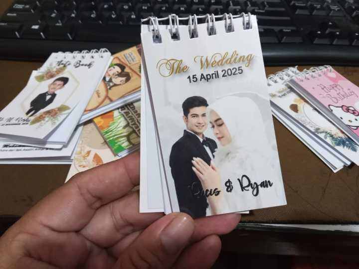 souvenir notebook bisa digunakan untuk berbagai acara/ivent; pernikahan ...
