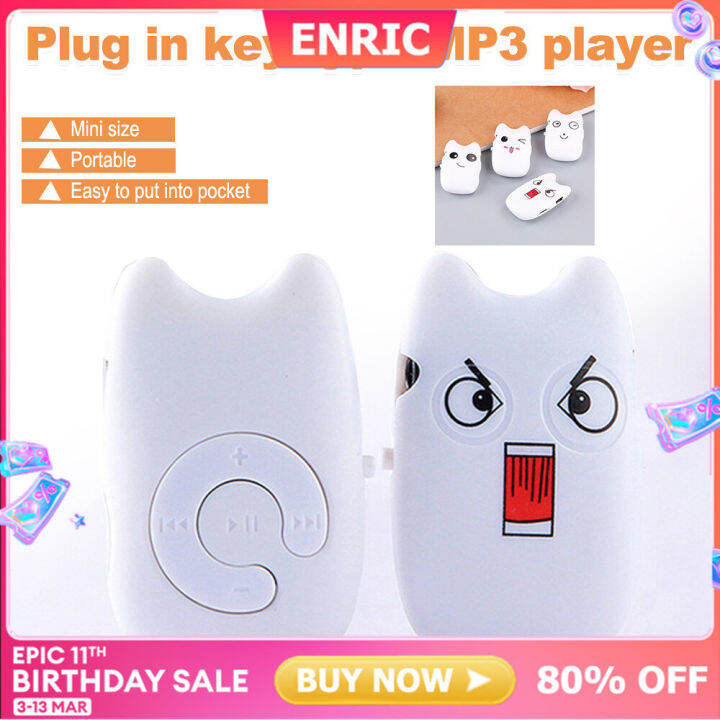 ENRIC MP3 Player Mini Cartoon MP3 Music Player for Kids Cute Music ...