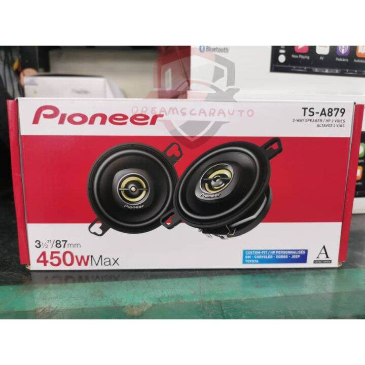 100% ORI PIONEER TS-A879 3-1/2” – 2-Way, 450 W Max power, 25mm Tweeter ...