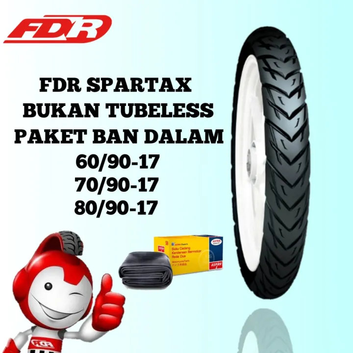 Ban Luar Motor ring 17 FDR SPARTAX Plus Ban Dalam Tube Type (Bukan ...