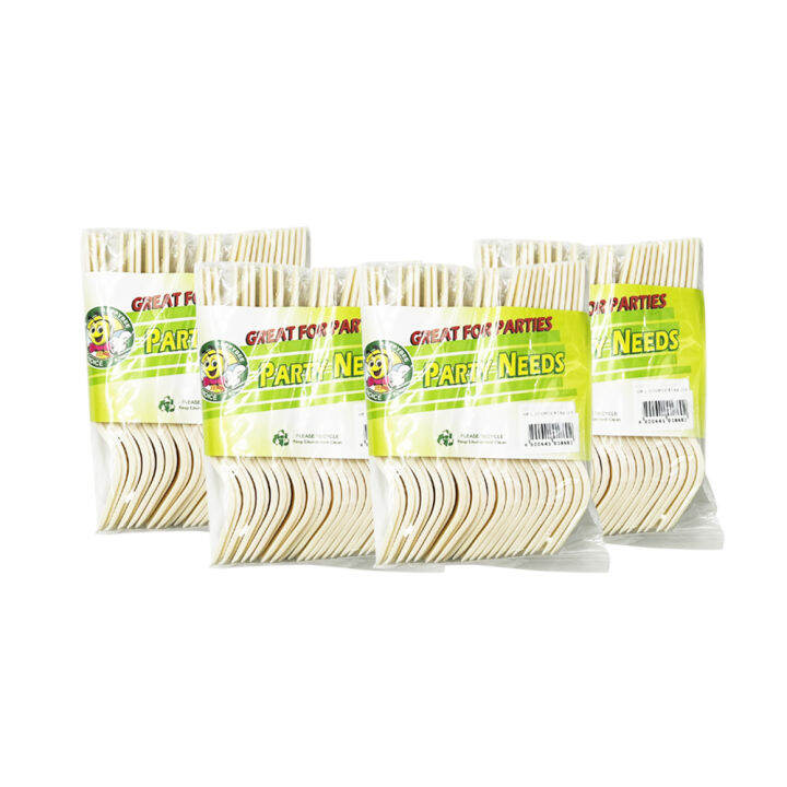Happybee Compostable Fork 25s x 4 Packs | Lazada PH