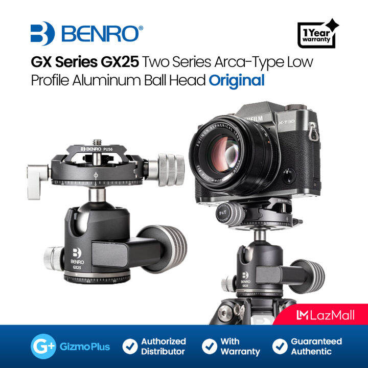 Benro GX Series GX25 Two Series Arca-Type Low Profile Aluminum Ball Head | Lazada PH