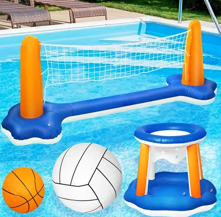 Inflatable Floating Swimming Game Set Inflatable Pool Float Set ...