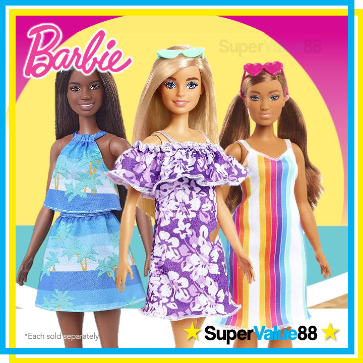 NEW Original Barbie Loves The Ocean Summer Beach Themed Doll (African ...