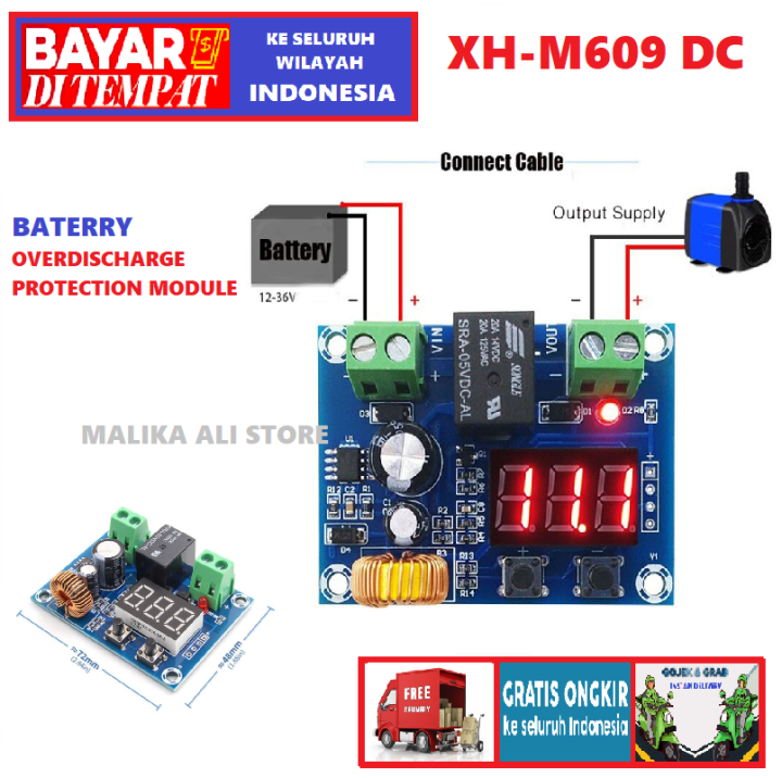 XH-M609 DC LVD Low Voltage Disconnect XH-M609 protect-Perlindungan ...