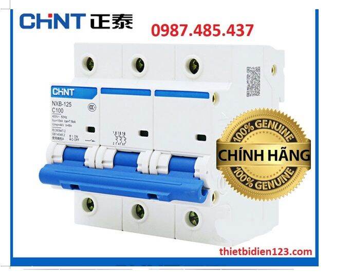 Aptomat CHINT NXB-125 C100A 2P 3P 4P 10kA - Át tép công suất lớn CHÍNH HÃNG | Lazada.vn