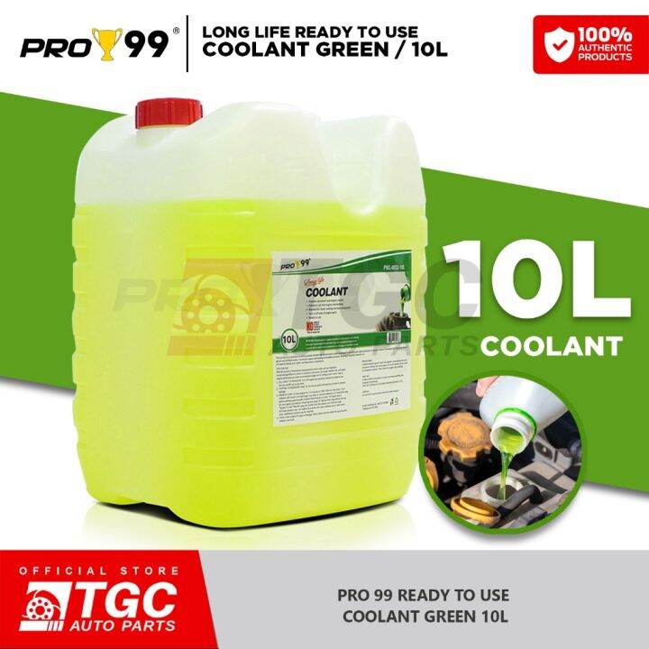 Pro 99 Long Life Antifreeze Coolant Ready to use Anti-Freeze Green 10L - 1pc | Lazada PH