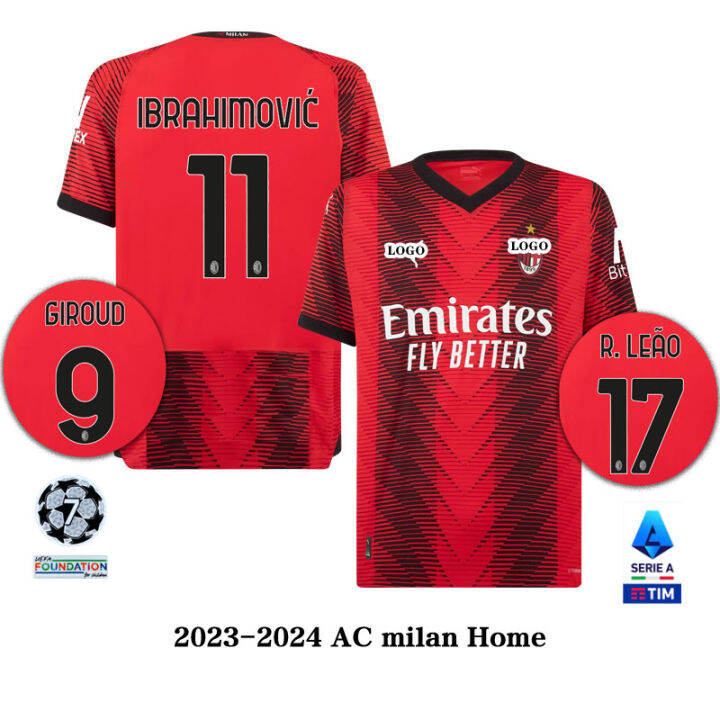ACM Home Kit 23/24 Player Version Football Jersey Custom Name 2023 2024 ...