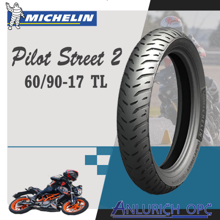 Michelin Motorcycle Tire Pilot Street 2 60/90 R17 TL | Lazada PH