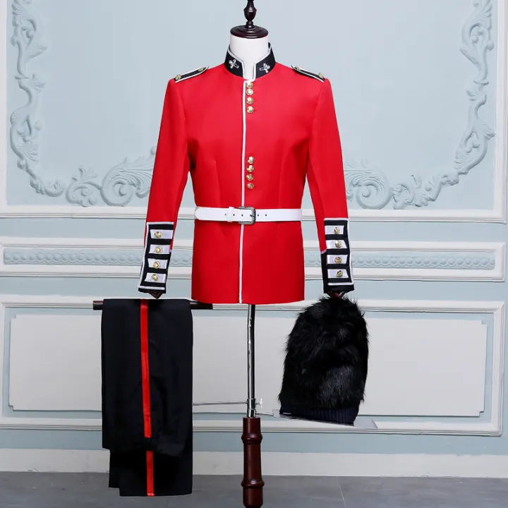 （HOT)Mens Royal Guard Costume Renaissance Medieval British Soldiers ...