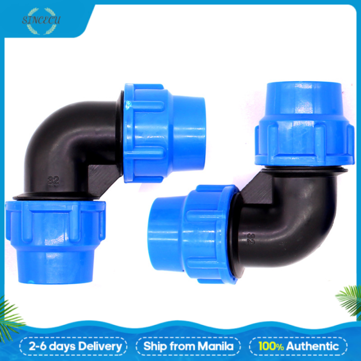 PER PCS PE Compression Fittings for pe and pvc pipes 1/2" elbow tee coupling adapter plug ...