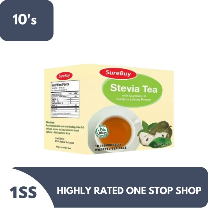 Surebuy Stevia Tea 10's | Lazada PH