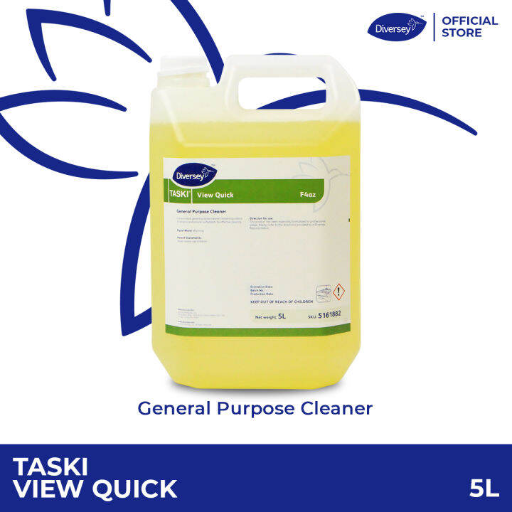 Diversey Taski View Quick No-Rinse, Non-Dulling General Purpose Cleaner ...