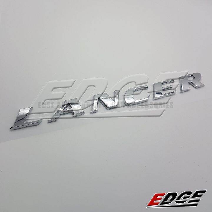 Emblem - LANCER - Chrome - 1.8x18.5cm // mitsubishi racing development ...