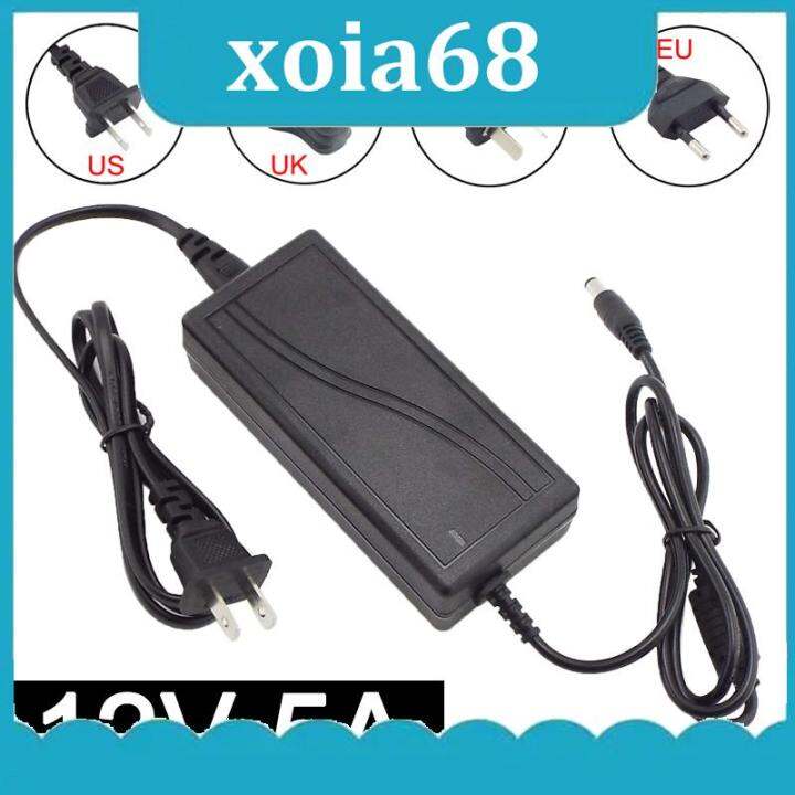 xoia68 Shop 12V 5A 5000Ma Ac 110V 220V To Dc 12V 5A Adapter Power Supply Converter Charger ...