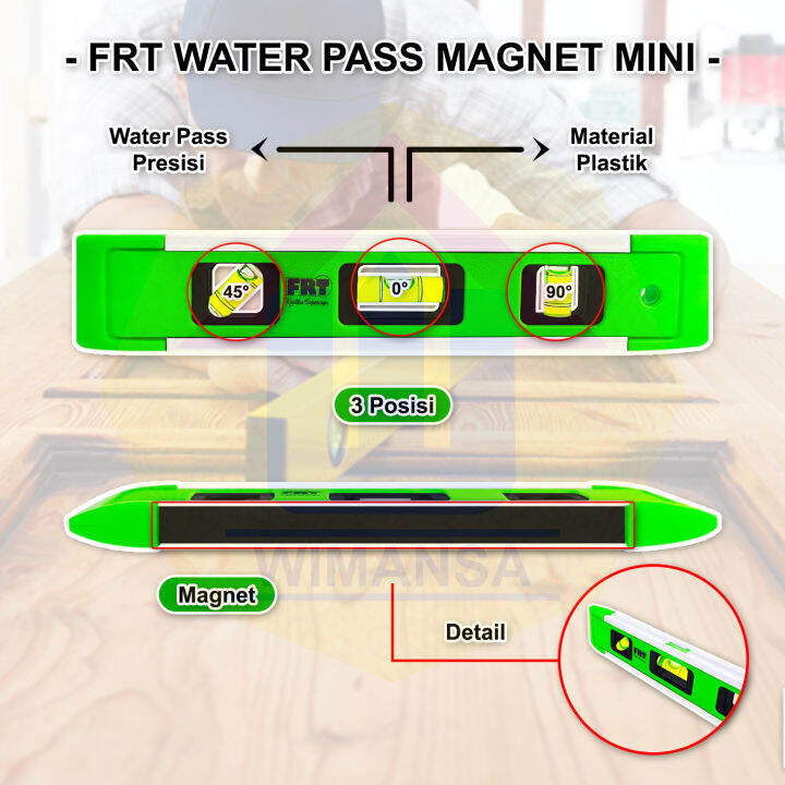 WMS-FRT WATER PASS MAGNET MINI 9 INCH HIJAU - WATER PASS PRESISI DAN ...