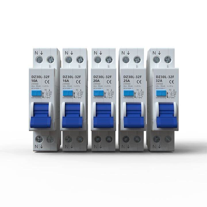 18MM 230V 50/60Hz RCBO 1P N 4.5KA Residual current differential automatic Circuit breaker with ...