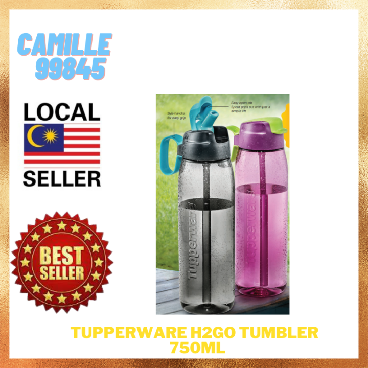 Tupperware H2Go Tumbler 750ml运动水瓶，Botol air，Water bottle | Lazada