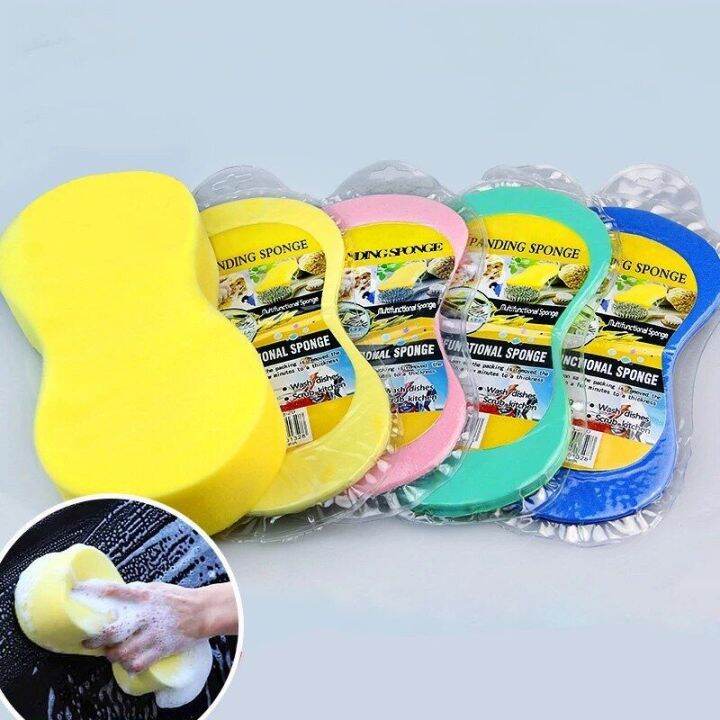 LARGE CAR WASH SPONGE MULTIFUNCTIONAL WASHING SPONGE MAGIC CLEANING ...