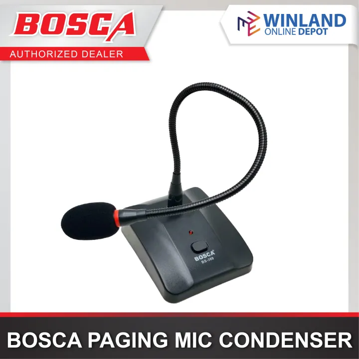 BOSCA by Winland BS-389 Professional Paging Desk Condenser Microphone ...