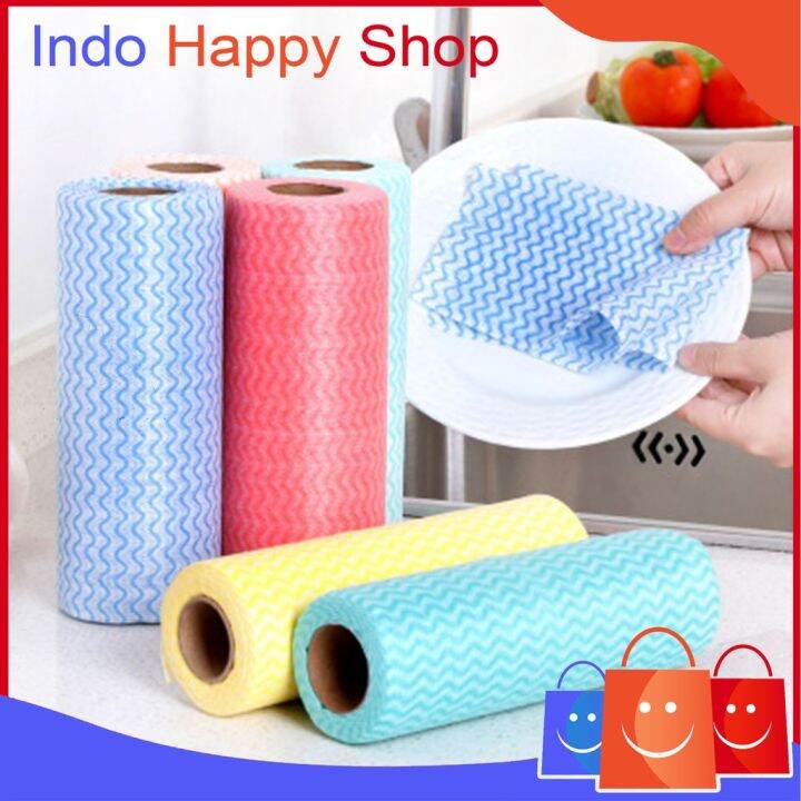 Kain Lap Gulung Non-Woven Kain Tissue Roll Serbaguna Kain Pembersih ...