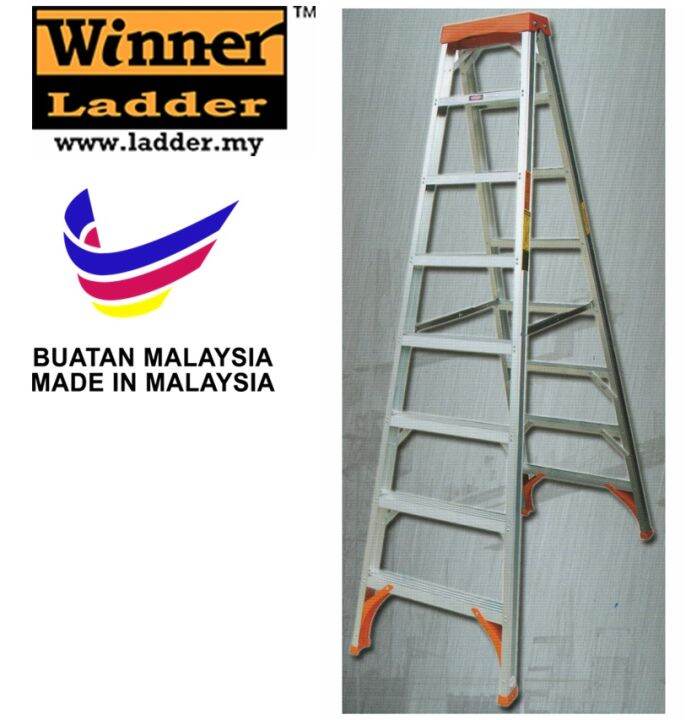 Winner Brand 7-Step / 8-Step Heavy Duty Aluminium Double Sided Step ...
