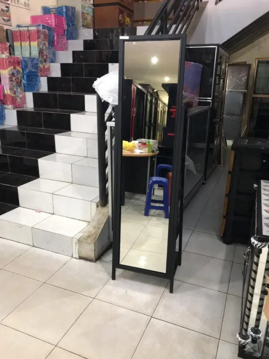 Kaca Cermin FULL BODY EXPO + Rak Multifungsi dibelakang | Lazada Indonesia