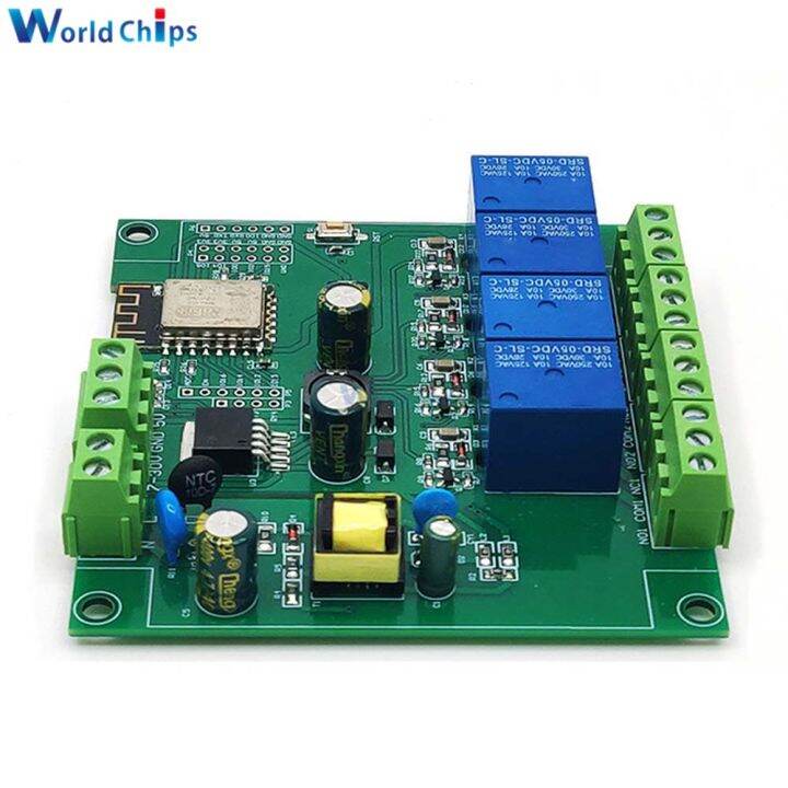 ESP8266 ESP-12F WIFI Relay Module 4 Channel AC90-250V/DC7-30V/5V Delay Relay Switch For ARDUINO ...