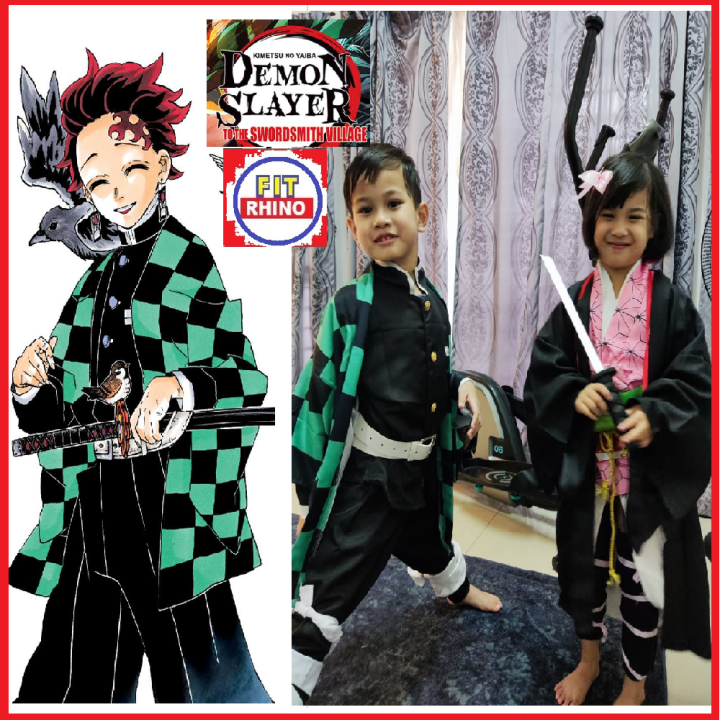 [ FITRHINO ] KIDS Demon Slayer Kimetsu no Yaiba Anime Cartoon Character ...