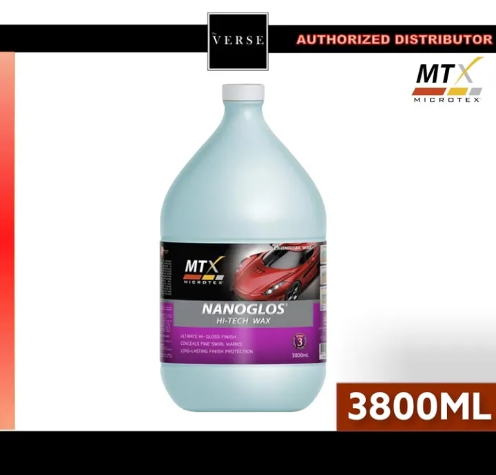 Microtex MTX Car Care NanoGLOS Hi-Tech Wax 1 Galon | Lazada PH