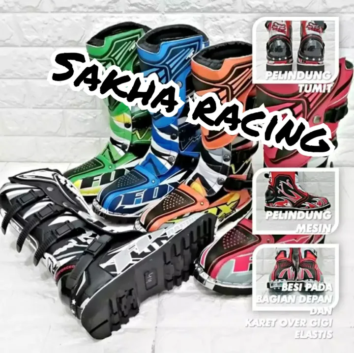 Sepatu Cross Fullprint Besi - Sepatu Trail Motocross - Sepatu MX ...