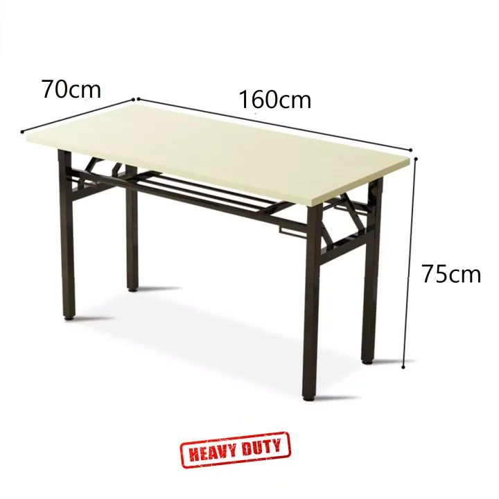 Alverstone Heavy Duty 160 x 70 cm Executive Table, Foldable Computer ...