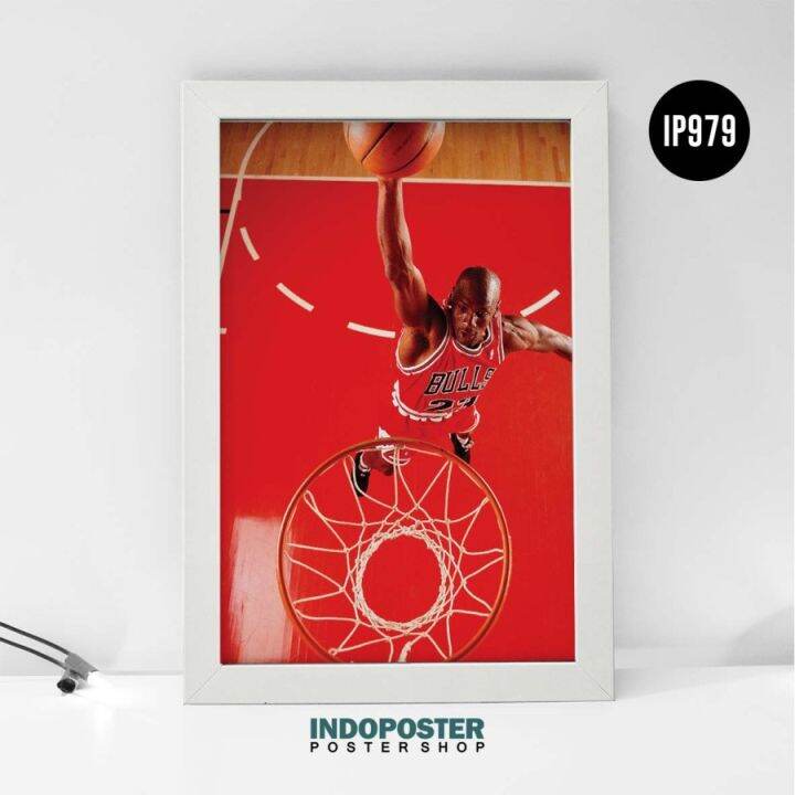 Poster Michael Jordan Slam Dunk 02 Basket NBA A4 30X20cm | Lazada Indonesia