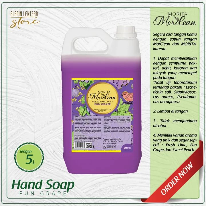 MorClean Hand Soap 5 Liter - FUN GRAPE | Lazada Indonesia