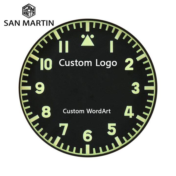 ☄ San Martin Custom Watch Logo Wedding Customize Dial Service ...