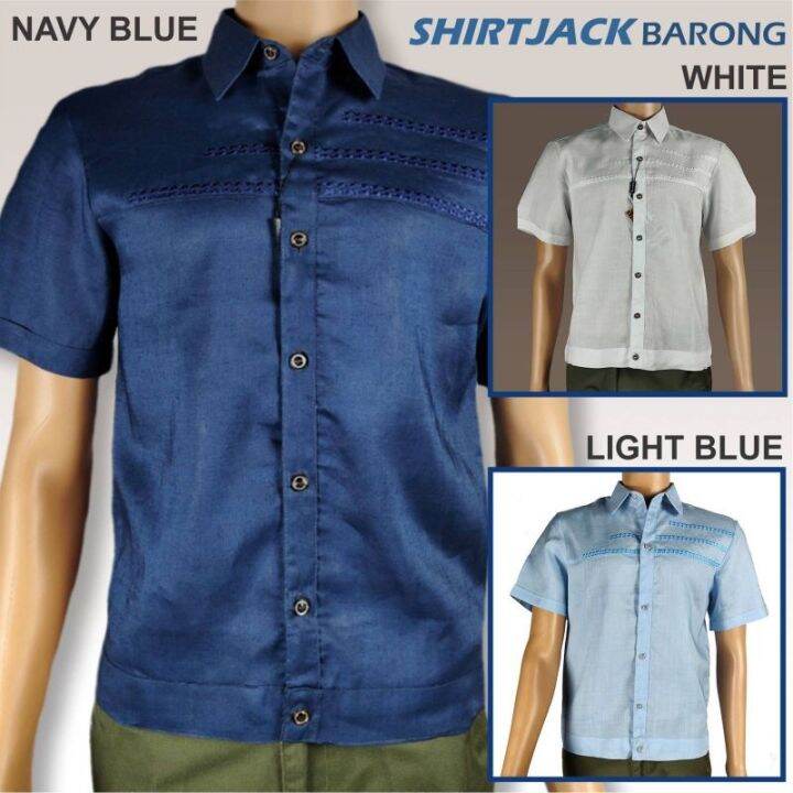 Baro de manila Gusot Mayaman (Shirt Jack Barong) Ramie Linnen | Lazada PH